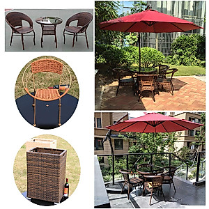 Weriirew 32.8 ft(10m) Synthetic Circle Rattan Polyethylene Plastic Round Rattan Woven for Handmade Repair Fix Wicker Chair Knit, Rattan Table Wicker Furniture, Basket Weaving, DIY Crafts, Dark Coffee