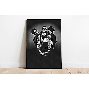 Nirvana Black And White Canvas Poster | Ready to Frame for Office, Living Room, Dorm, Kids Room, Bedroom, Studio, Printed On Real Cotton Canvas. Unwrapped Unframed (18x24)