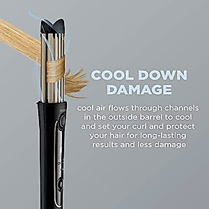 INFINITIPRO BY CONAIR Cool Air Curling Iron, Protects Against Damage and Locks in Style for Effortless Long Lasting Curls & Waves