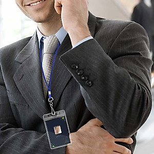 Clear Plastic Vertical Name Badge Holders ( 2.25x3.5 Inch, 250 Pack), ID Card Holders, Waterproof and Resealable Bulk Nametag Holders with Zipper