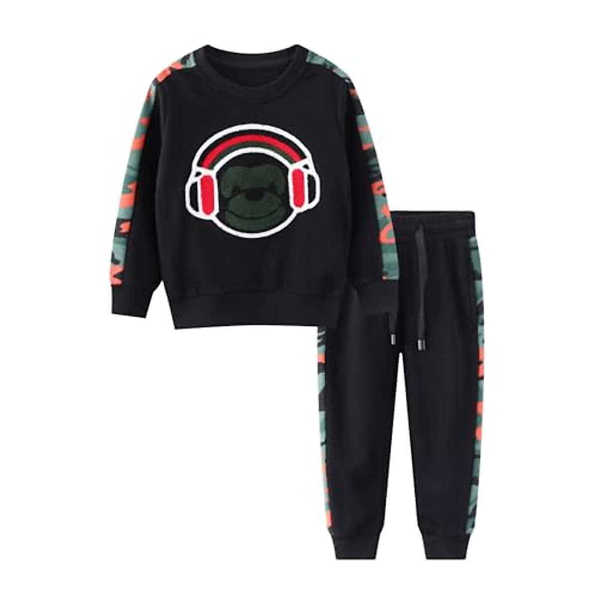 HYRAYSUN 7T Winter Boy Clothes Toddler Long Sleeve Top and Pants Set 100% Cotton 2 Piece Outfits for 7 Years Old