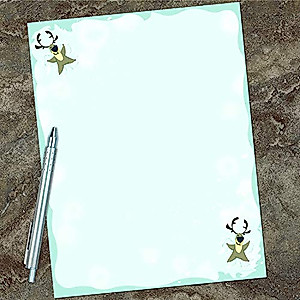 Great Papers! Reindeer Snow Angel Holiday Letterhead, 8.5" x 11", 80 sheets (2018022)