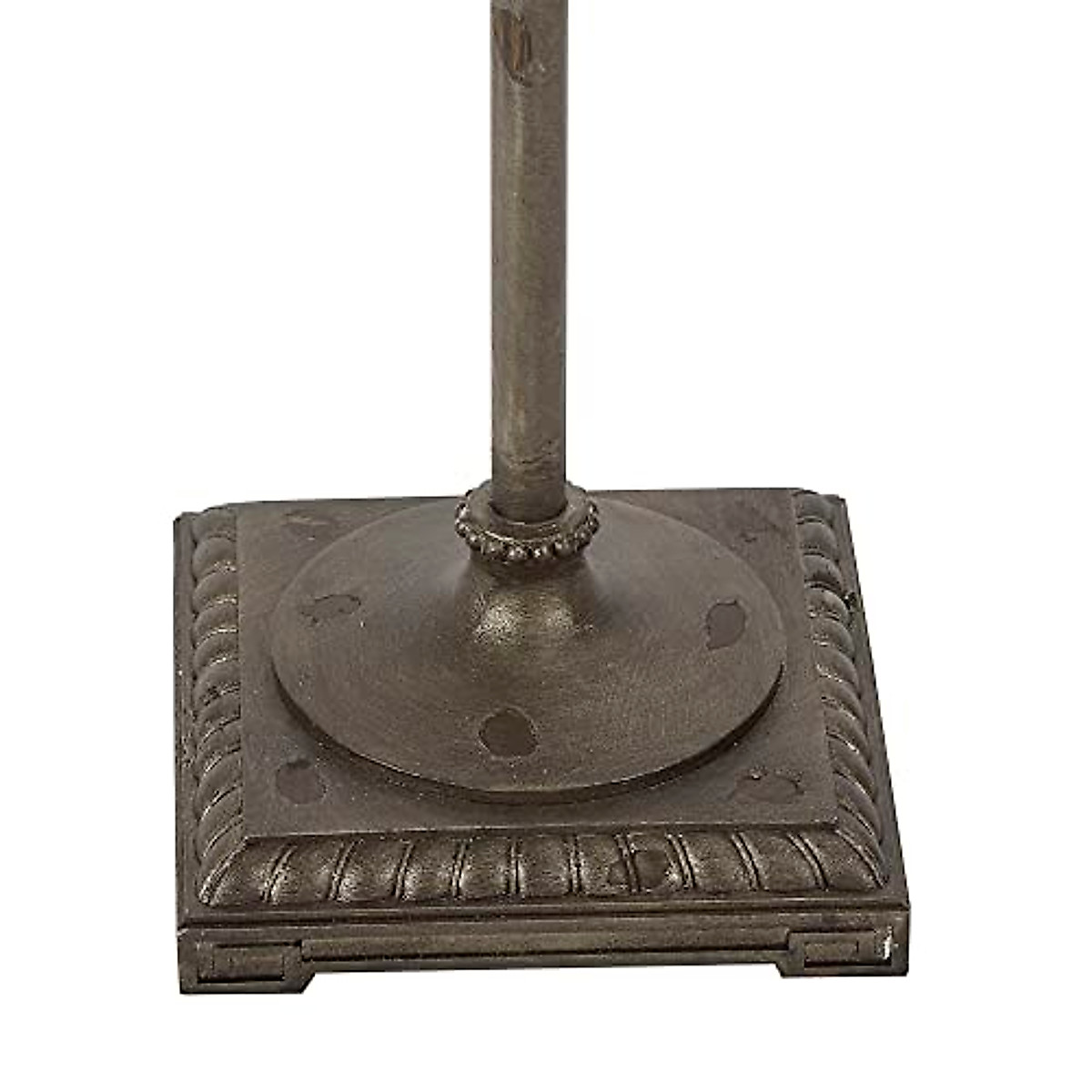 Decor Therapy Alice Traditional Floor Lamp, Antique Gesso