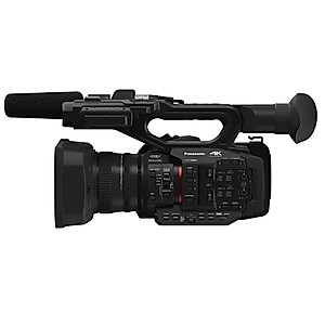Panasonic Camcorder, Professional Quality 4K 60p, 1.0-inch Sensor, 24.5mm Wide-Angle Lens and Optical 20x Zoom, V-Log, Ethernet, Simultaneous SDI/HDMI Output, HD Live Streaming - HC-X2