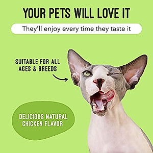 ArthriMaxx Cat Supplement for Joints, Liquid Drops, Anti-Inflammatory, Glucosamine & Chondroitin, for Joint Conditions, Chicken Flavor, 4 Month Supply