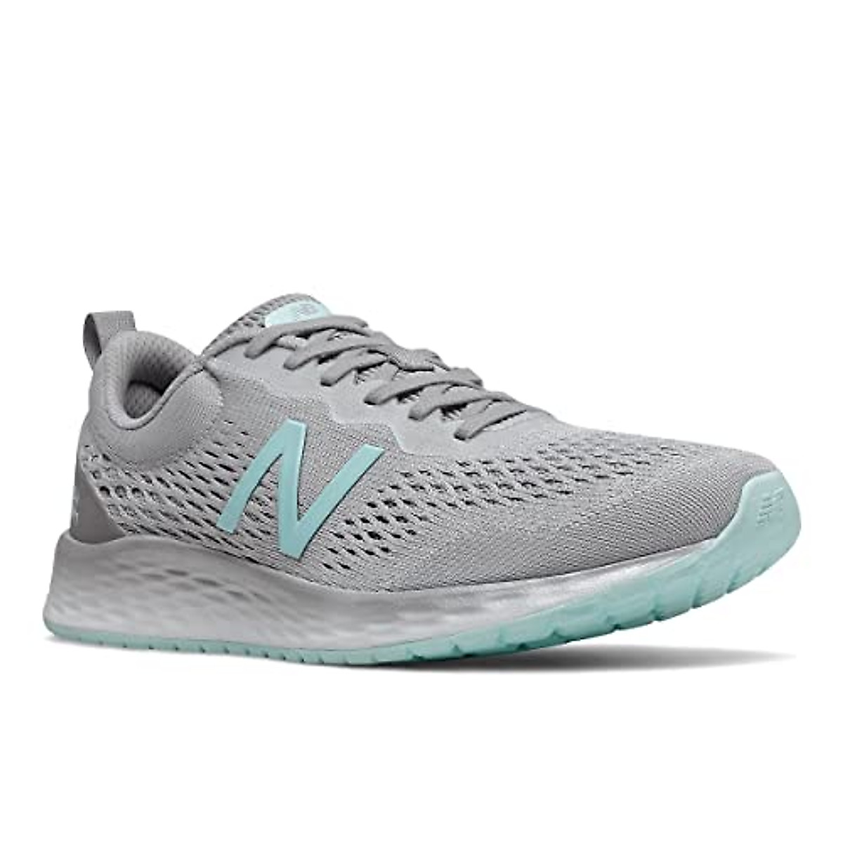New Balance Women's Fresh Foam Arishi V3 Running Shoe, Grey/Teal, 7.5