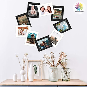 Mat Board Center, Pack of 10 5x7 Uncut Matte Boards, White and Black Backing Mat Boards for Prints, Frames, Photos, Crafts