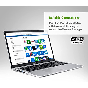 acer 2022 Aspire 5 Slim Laptop, 15.6 inch FHD IPS Display, 11th Gen Intel Core i3-1115G4 Processor (Beats Ryzen 3 3250U), WiFi 6, Amazon Alexa, Windows 11 Home in S Mode (12GB RAM | 512GB SSD)