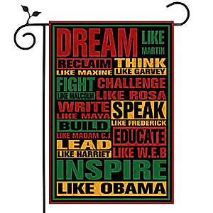 Nepnuser Juneteenth Garden Flag Black History Month African American Festival Decoration Lawn Front Yard Sign Decor