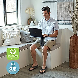 ECR4Kids The Surf Portable Lap Desk, Flexible Seating, Grey