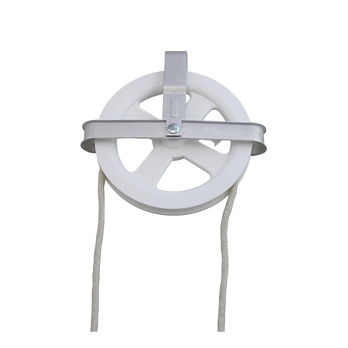 2 Piece Set Clothesline Pulley Weather Resistant 5 Inch Aluminum Axle Rustproof Deep Groove for Outdoor Laundry Drying Line Pulley for Clothes, Coats, Blankets, and More