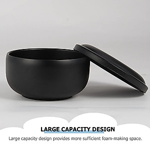 Beaupretty Stainless Steel Shaving Soap Bowl Shaving Mug for Shave Cream Soap Shaving Cup with Lid