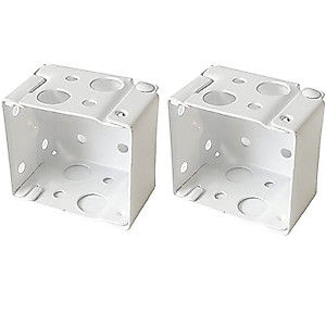 Cutelec Box Mounting Bracket 1set for 1-1/2" Blinds White Color Window Blinds Headrail Bracket