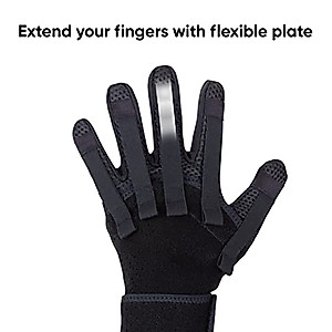 Neofect Finger Splint for Spastic Fingers Medium Right - Stroke Recovery Equipment , Finger exerciser, hand strengthener, finger regabilitation gloves, stroke hand splint, finger straightener, finger exetension exerciser, radial nerve palsy splint