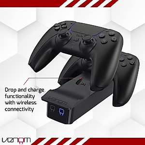 Venom PS5 Controller Twin Docking Station - Black (PS5)
