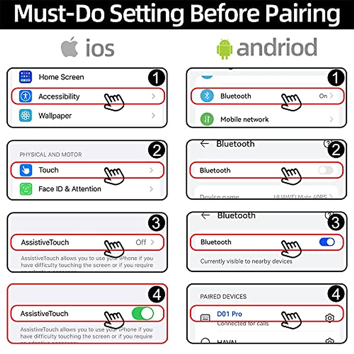 TIKTok Remote Control Kindle APP Page Turner for Phone Camera, Bluetooth Button Clicker TIK Tok Scrolling Ring Rechargeable Camera Remote Compatible with iPhone/iPad/Android/Smartphones/Tablets