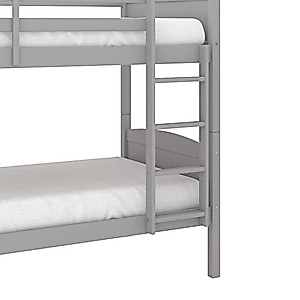 Hillsdale, Alexis Contemporary Wood Arch Twin Over Twin Size Bunk Bed, Gray