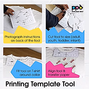 PPD Inkjet Premium Iron-On Light T Shirt Transfer Paper LTR 8.5x11" Pack of 100 Sheets (PPD001-100)