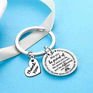 Thank You Gifts For Women Coworkers Friend Colleague Keychain Gift Leaving Gift Going Away Farewell Good Bye Retirement Thank You Appreciation Birthday Christmas Gifts For Women Men (May You Be Proud)