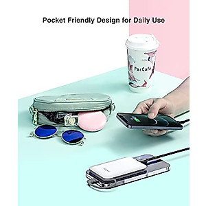 TG90° 4500mah Mini Portable Charger with Built-in Cable, Small Power Bank Portable Cell Phone Charger Compatible with iPhone 13/13 Pro Max/12/12 Pro Max/11/11 Pro Max/X/XS/8/7/6/SE and More