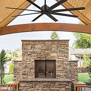 Minka-Aire F896-65-CL Xtreme H2O 65 Inch Outdoor Ceiling Fan with DC Motor in Coal Finish