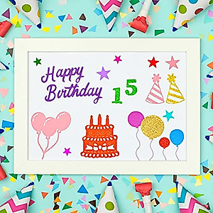 30 Pieces Dies Cut, Metal Happy Birthday Cake Cutting Dies Happy Birthday Balloons Cake Stencils Cutting Dies for Birthday Party Card Making Balloons Party Invitation Card Album Scrapbooks Crafts