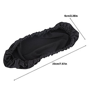 Office Computer Chair Arm Covers,1 Pair Removable Chair Armrest Covers Elastic Protector Office Armchair Cover (Black)