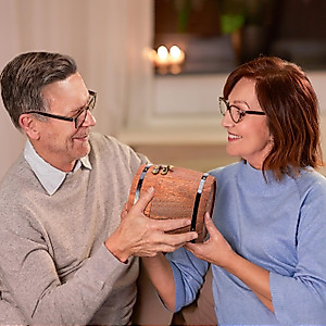 LIGHTEN LIFE 50th Birthday Gifts for Men,1974 Whiskey Glass Set in Barrel Box,50 Years Old Gifts,50th Birthday Gift Ideas,1974 Birthday Gifts for Dad Husband,50th Birthday Decorations for Men