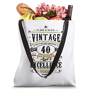 Retro 40th Birthday Gifts for Mom Age 40 Year Old Women 1982 Tote Bag