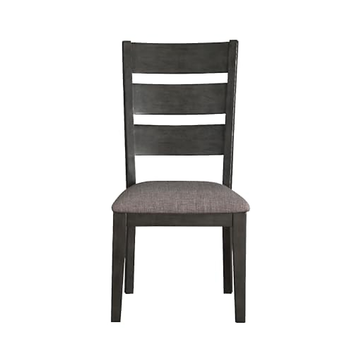 Bleacher Chair, Dark Gray Chairs for Patio 2PCS Wood Seat Height 20" Living Room Bedroom Dining Rooms Garden Boho High Chair