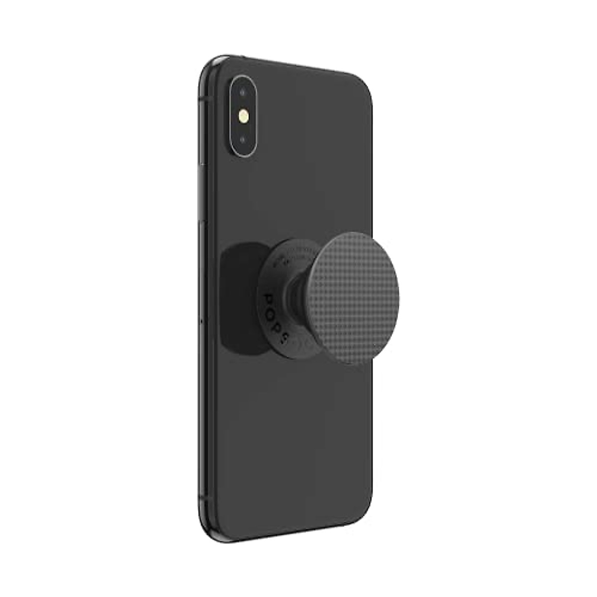PopSOCKETS Pop-Grip Knurled Texture Black Smartphone Accessory for iPhone Android