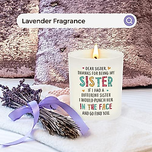 Sister Gifts from Sister, Brother - Gifts for Sister - Happy Birthday Gifts for Sister, Sister Birthday Gifts from Sister - Funny Gift for Sister - Big Sister Gifts for Little Girls - Scented Candle