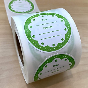 Canning Labels for Jars to Write On,Christmas Homemade with Love Stickers Food Storage Tags Container Christmas Decoration for Mason Jar,Bakery,Crafts,Organizing,2 Inch Stickers 500 Pcs Per Roll