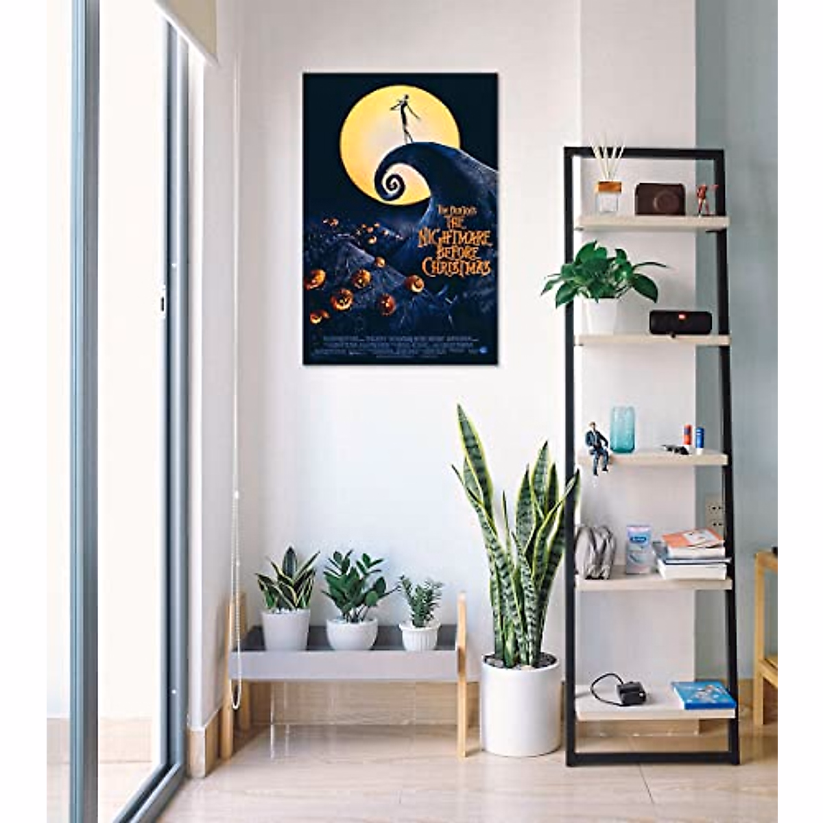 Tim Burton's The Nightmare Before Christmas - Movie Poster (Regular Style - White) (Size: 24 x 36 inches)