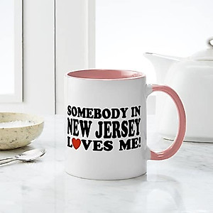 CafePress Somebody In New Jersey Loves Me! Mug Ceramic Coffee Mug, Tea Cup 11 oz
