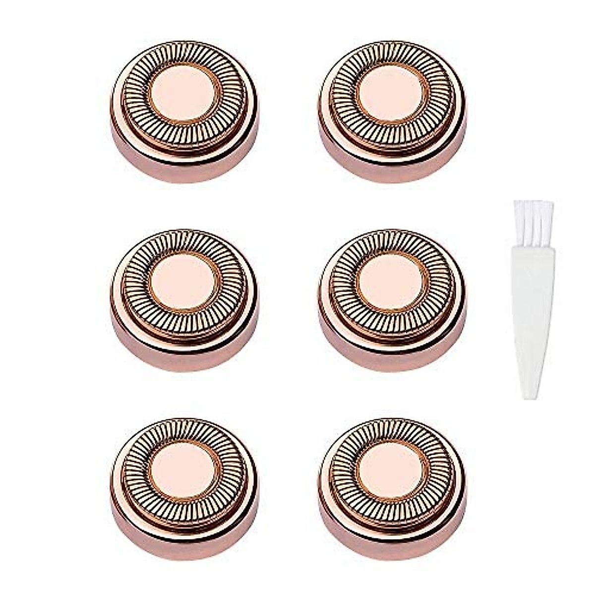 Facial Hair Remover Replacement Heads for Women, Painless Eyebrow Hair Remover Trimmer Blades, Perfect Touch and Smooth Finishing, with Cleaning Brush, As Seen ON TV