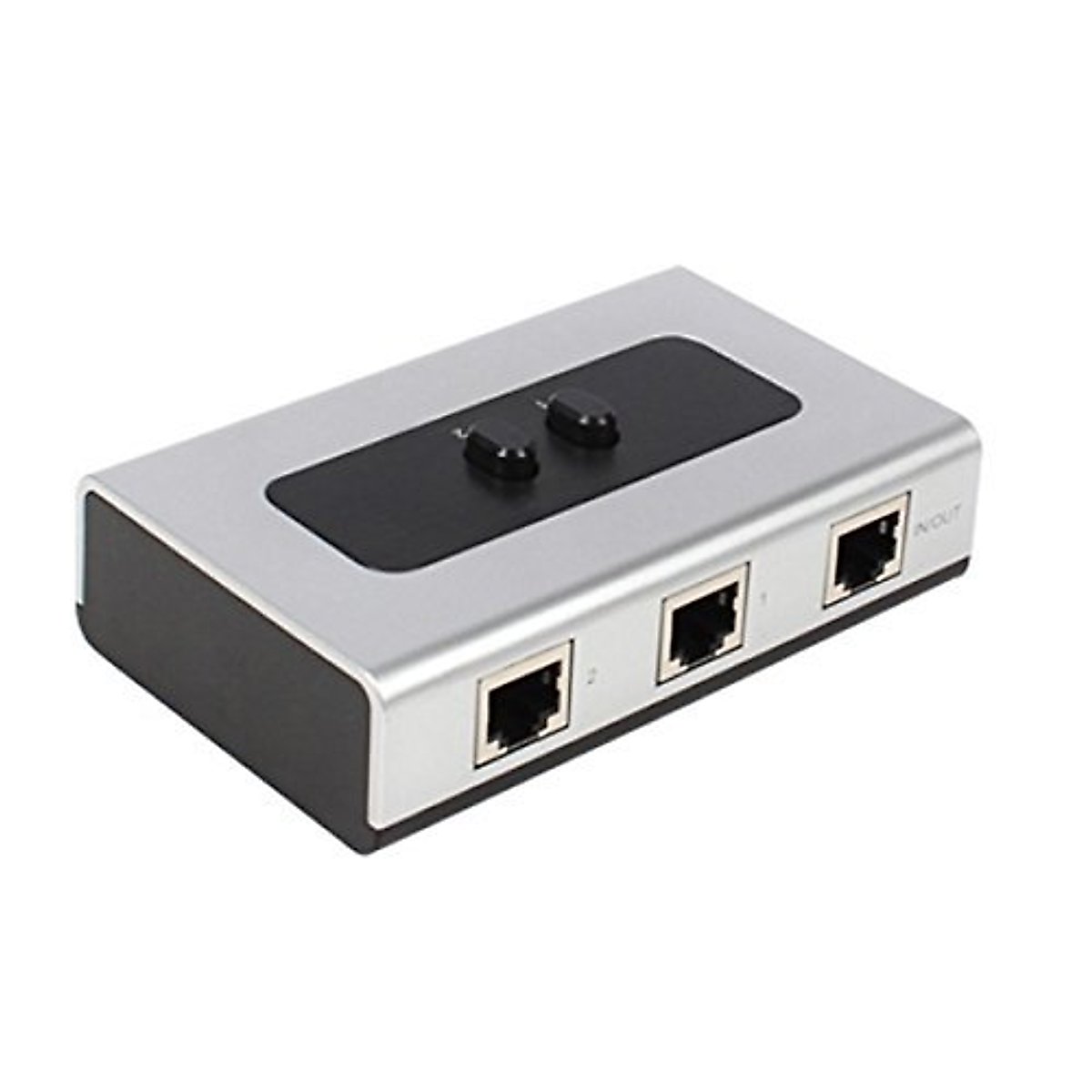 2Port RJ45 Gigabit Ethernet RJ45 Network Switch Splitter Selector Box 100M/1000M