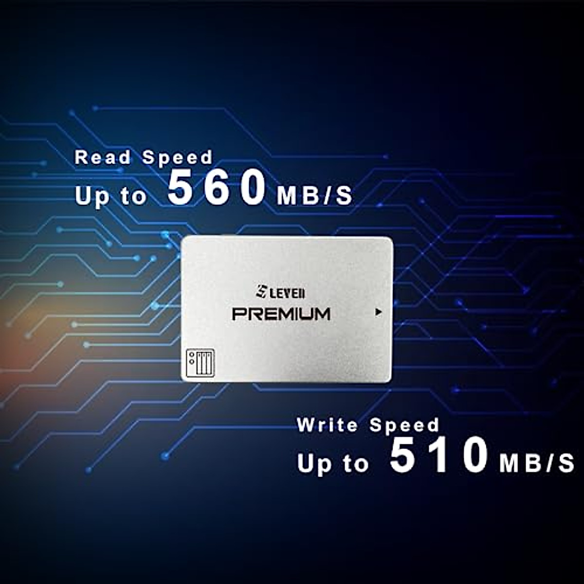 LEVEN JSN600 NAS 2.5” SATA SSD 1TB, Compatible with NAS Devices & NUC & Laptop & Desktop 24/7 Use, Approve for Asustor AS66/67 Use