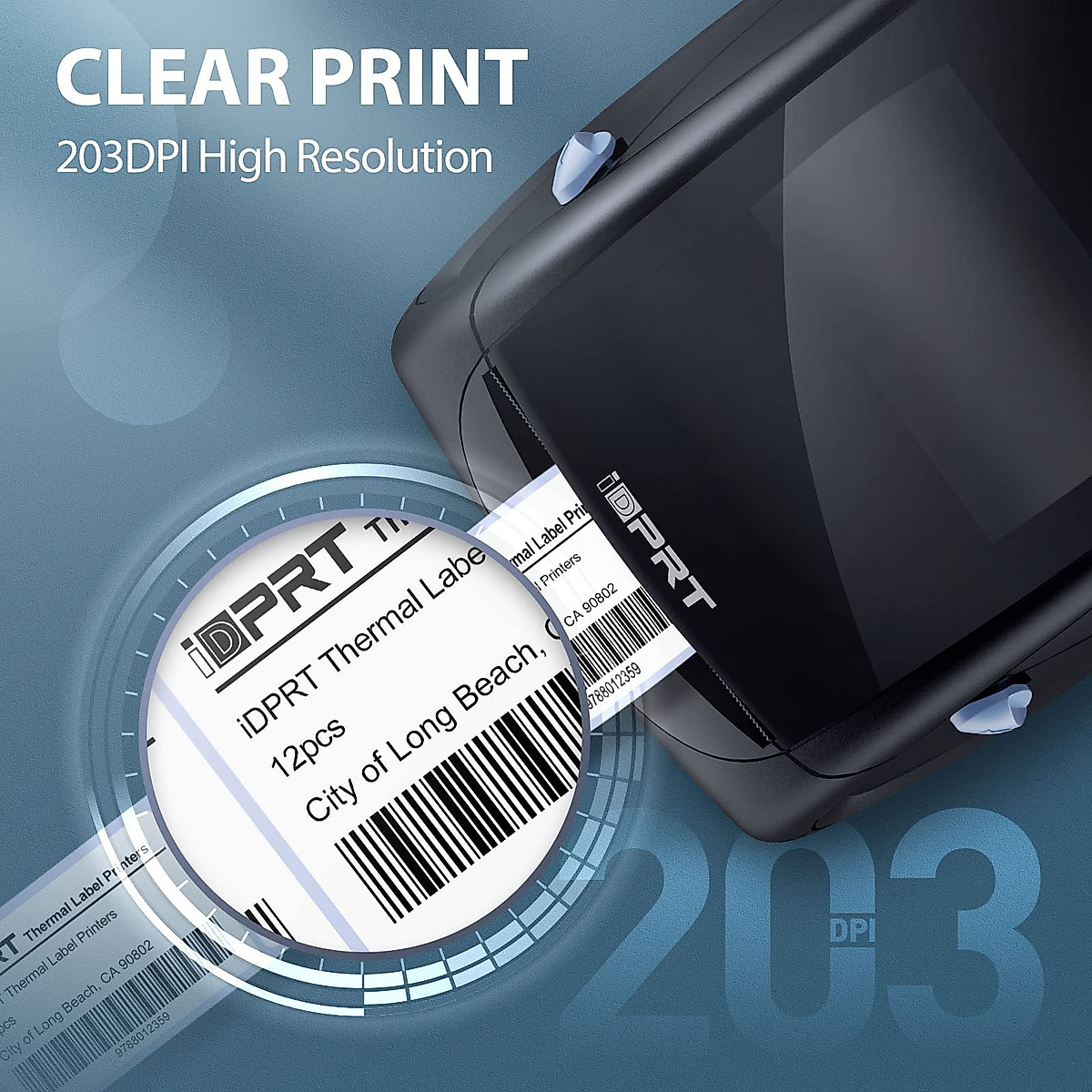 iDPRT Thermal Label Printer SP310 - Label Maker with Auto Label Detection, Support 1"-3.15" Print Width, Windows&Mac, Suitable for Barcode, Address, Filling and Storing for Home, Office&Small Business