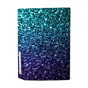 Head Case Designs Officially Licensed PLdesign Aqua Blue Art Mix Matte Vinyl Faceplate Sticker Gaming Skin Case Cover Compatible with Sony Playstation 5 PS5 Disc Edition Console