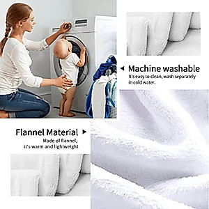 Yofair Custom Blanket with Name Personalized Baby Blanket with Letter Words Soft Plush Flannel Throw Blanket for Baby Kids Adults Friends Families