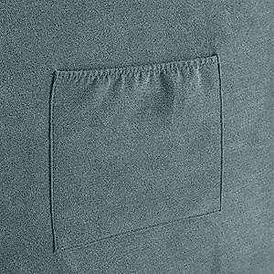 HomSof Swivel Glider Rocker Recliner, Light Blue Polyester Rocking Chair for Nursery, Modern Lounge Chair for Living Room