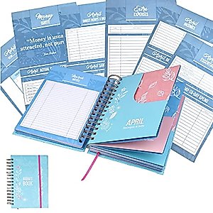 Budget Planner & Monthly Bill Organizer Book - (Non-Dated) Budget Book and Expense Tracker Notebook– Financial Planner Bundled with Cash Envelopes
