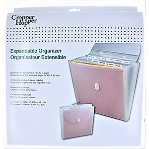 Advantus Cropper Hopper Expandable Paper Organizer, Frost, 12-Inch-by-12-Inch