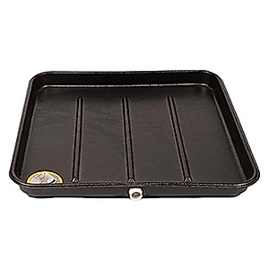 Diversitech A/C Secondary Plastic Condensate Drain Pan, 24" x 24", Black (6-2424L) & 6-2626L Drain Pan, Plastic, 26" x 26", Large