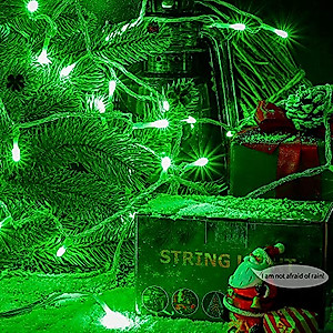 oopswow 100 LED 33FT Fairy String Lights,Christmas Lights with 8 Lighting Modes,Mini String Lights Plug in for Indoor Outdoor Christmas Tree Garden Wedding Party Decoration-Green