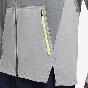 Nike Therma-FIT Men's Full-Zip Training Hoodie (Small, Smoke Gray/Heather/Smoke Gray) (DD2102-084-S)