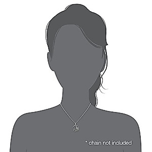 WithLoveSilver 925 Sterling Silver Charm Celtic Star Crescent Moon Pendant