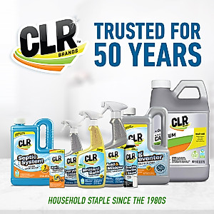 CLR Calcium, Lime & Rust Remover, Blasts Calcium, Dissolves Lime Deposits, Zaps Stubborn Rust Stains and Hard Water Deposits, 26 Ounce Spray Bottle (Pack of 2)