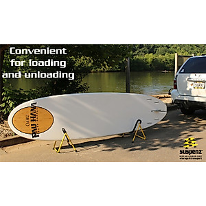 Suspenz SUP Stands, Stand Up Paddle Board, Surfboard Foldable Racks, EZ-Fold Portable Stand, Yellow 22-1901